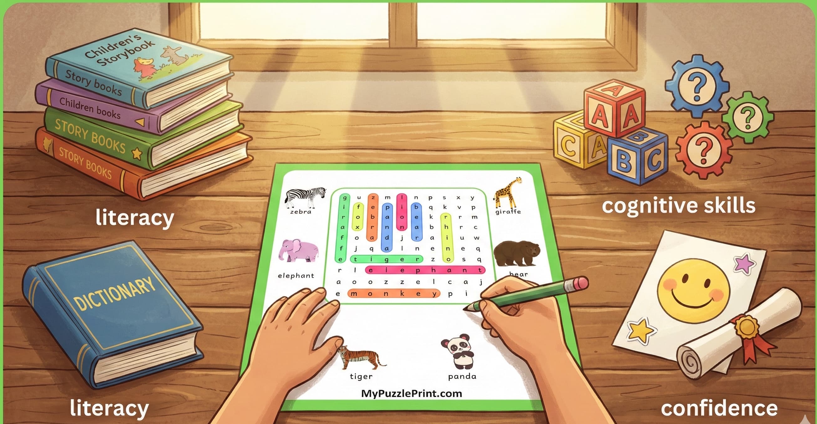 The Top Benefits of Word Search Puzzles for Kids' Development | My ...